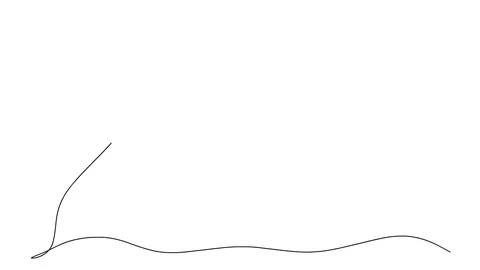 Self drawing simple animation of single ... | Stock Video | Pond5