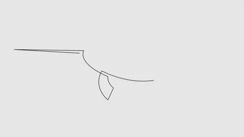 Self drawing simple animation of single ... | Stock Video | Pond5