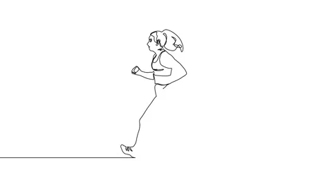 Self drawing simple single continuous on... | Stock Video | Pond5