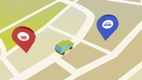 Self-driving smart car moving along the ... | Stock Video | Pond5