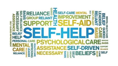 Self-Help animated word cloud,animation ... | Stock Video | Pond5