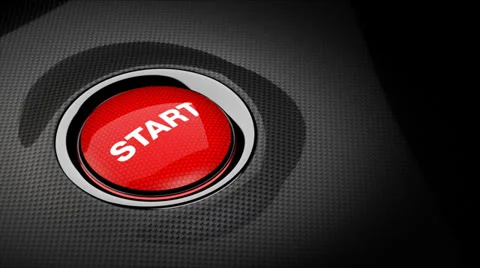 Self-illuminated START push-button | Stock Video | Pond5