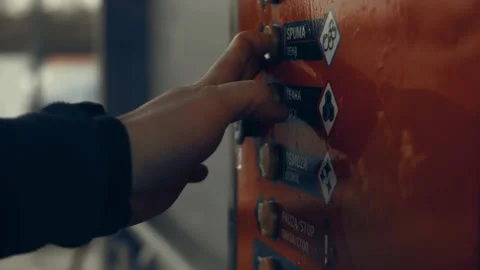 self-service payment car wash Man is pay... | Stock Video | Pond5