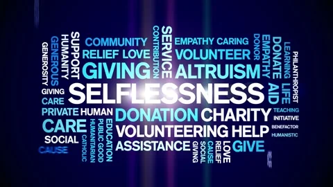 Selflessness animated word cloud,animati... | Stock Video | Pond5