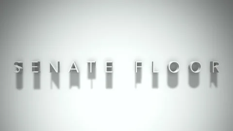 senate floor 3D title animation white te... | Stock Video | Pond5