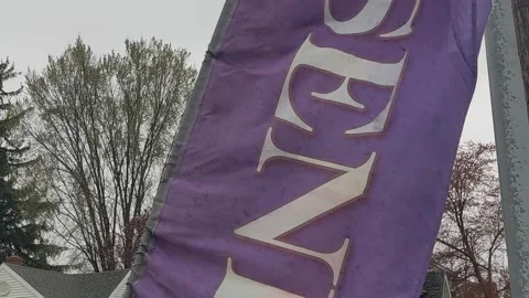 Seneca Premium Flag Blowing in the Wind ... | Stock Video | Pond5