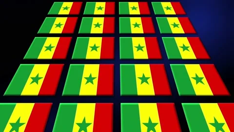 Senegal Flag Animated Background 3d Anim... | Stock Video | Pond5
