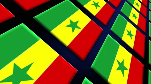 Senegal Flag Animated Background 3d Anim... | Stock Video | Pond5
