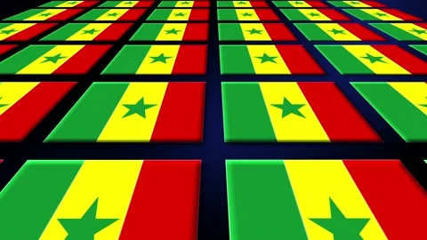 Senegal Flag Animated Background 3d Anim... | Stock Video | Pond5