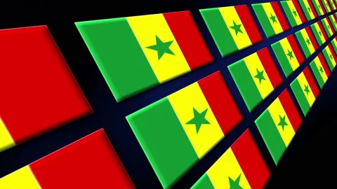 Senegal Flag Animated Background 3d Anim... | Stock Video | Pond5