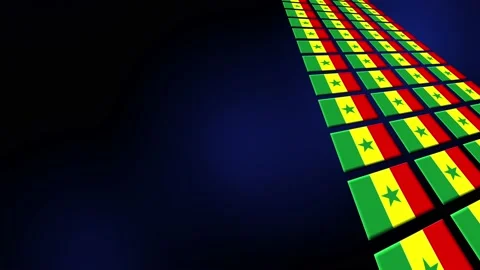 Senegal Flag Animated Background 3d Anim... | Stock Video | Pond5