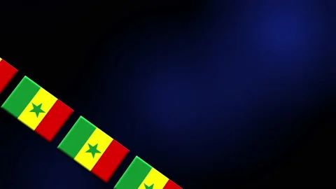 Senegal Flag Animated Background 3d Anim... | Stock Video | Pond5