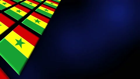 Senegal Flag Animated Background 3d Anim... | Stock Video | Pond5