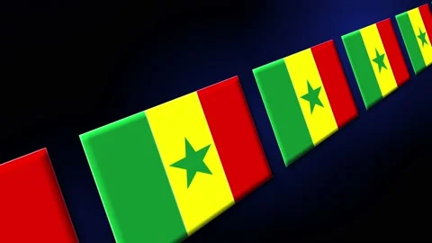 Senegal Flag Animated Background 3d Anim... | Stock Video | Pond5