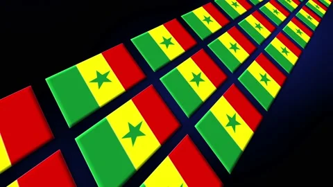 Senegal Flag Animated Background 3d Anim... | Stock Video | Pond5