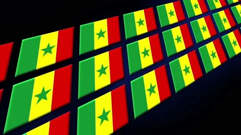 Senegal Flag Animated Background 3d Anim... | Stock Video | Pond5