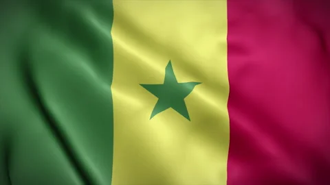Senegal flag background realistic waving... | Stock Video | Pond5