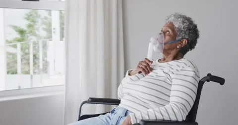 Senior african american woman in wheelch... | Stock Video | Pond5