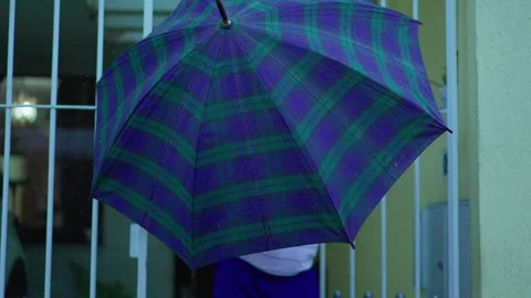 Senior Man Opens Gate, Steps out from Ho... | Stock Video | Pond5