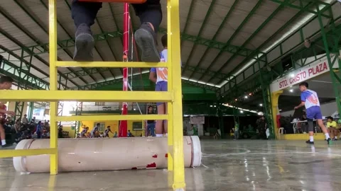Sepak Takraw Umpire seated referee offic... | Stock Video | Pond5