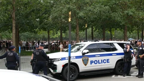 September 11 Patriot Day. Police cars, o... | Stock Video | Pond5