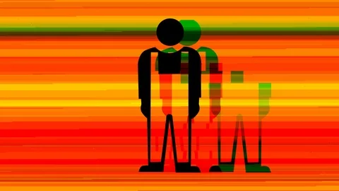 sequence male man people signs icons | Stock Video | Pond5