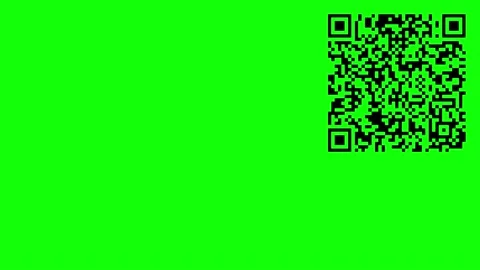 Sequence of QR codes on a green backgrou... | Stock Video | Pond5