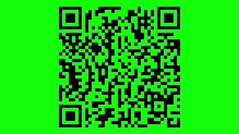Sequence of QR codes on a green backgrou... | Stock Video | Pond5