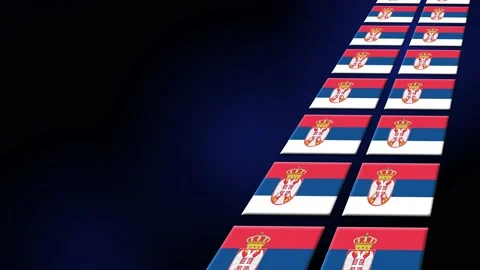 Serbia Flag Animated Background 3d Anima... | Stock Video | Pond5
