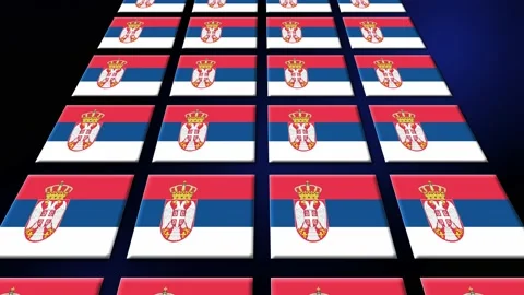 Serbia Flag Animated Background 3d Anima... | Stock Video | Pond5