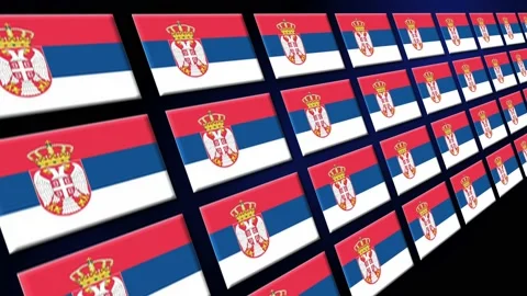 Serbia Flag Animated Background 3d Anima... | Stock Video | Pond5