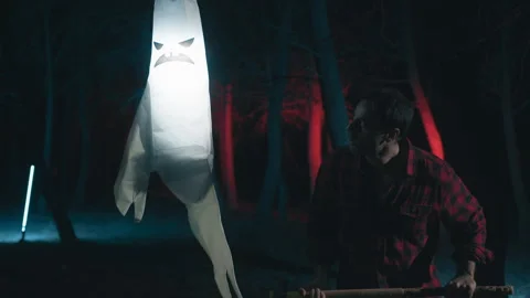 Serial Killer Find A Ghost In The Night ... | Stock Video | Pond5