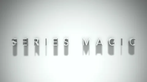 series magic 3D title animation white te... | Stock Video | Pond5