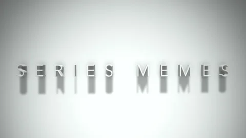 series memes 3D title animation white te... | Stock Video | Pond5