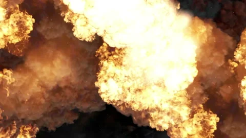 Series of spectacular explosions isolate... | Stock Video | Pond5