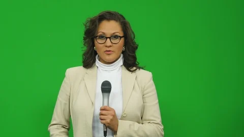 News Microphone Green Screen Stock Video Footage | Royalty Free News ...