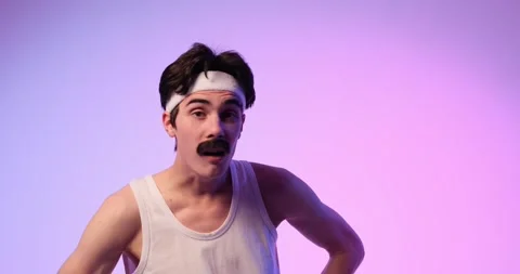Serious Nerd with a Nod Head Gesture on ... | Stock Video | Pond5