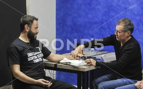 Photograph: The 'Servant of the People' deputies undergo the polygraph in Kiev., Ukraine - 2 ...