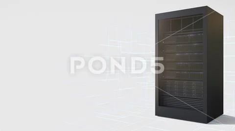 Server rack, 3D rendering: Graphic #98183809