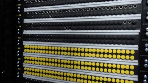server rack, fuses, computer rack with f... | Stock Video | Pond5