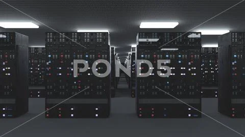Server room data center. Backup, mining, hosting, mainframe, farm and ...