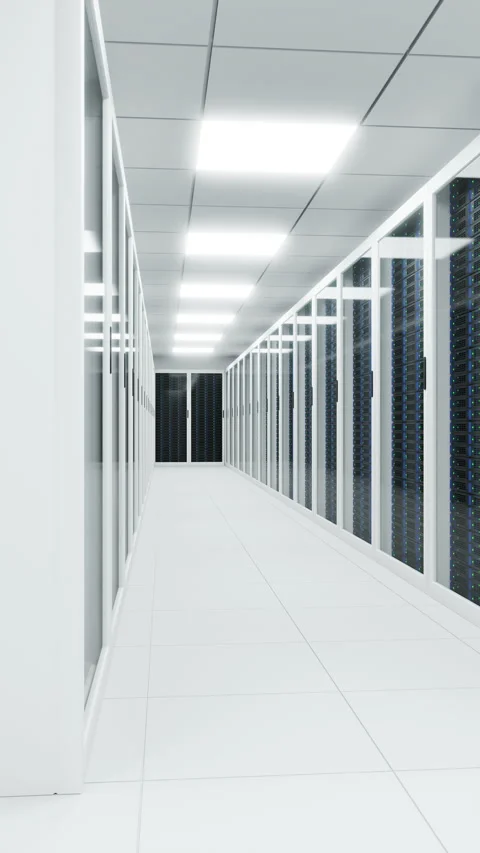 Server room in data center vertical anim... | Stock Video | Pond5