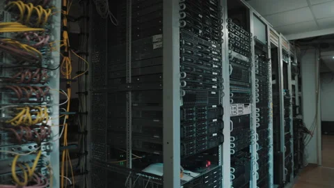Server room full of equipment. In operat... | Stock Video | Pond5