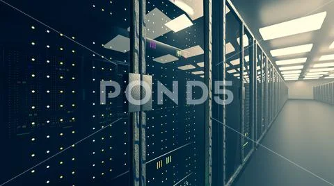 Server. Server room data center. Backup, mining, hosting, mainframe ...