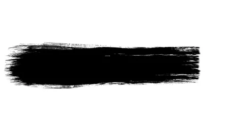 Set of 21 animated black paint brush str... | Stock Video | Pond5