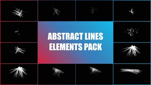 Set of Accent and Underline Elements. Wh... | Stock Video | Pond5