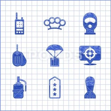 Set Airdrop box, Military rank, Aviation bomb, Target sport, Hand ...
