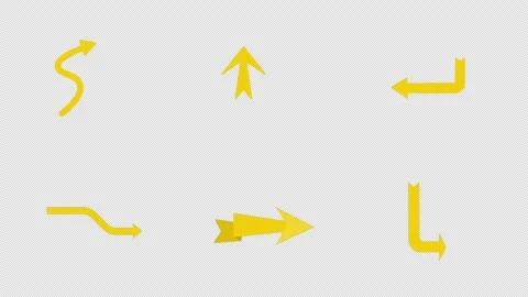 Set of Animated Arrows sign design eleme... | Stock Video | Pond5