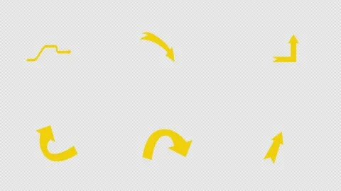 Set of Animated Arrows sign design eleme... | Stock Video | Pond5