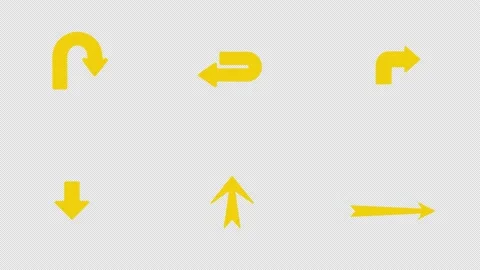 Set of Animated Arrows sign design eleme... | Stock Video | Pond5